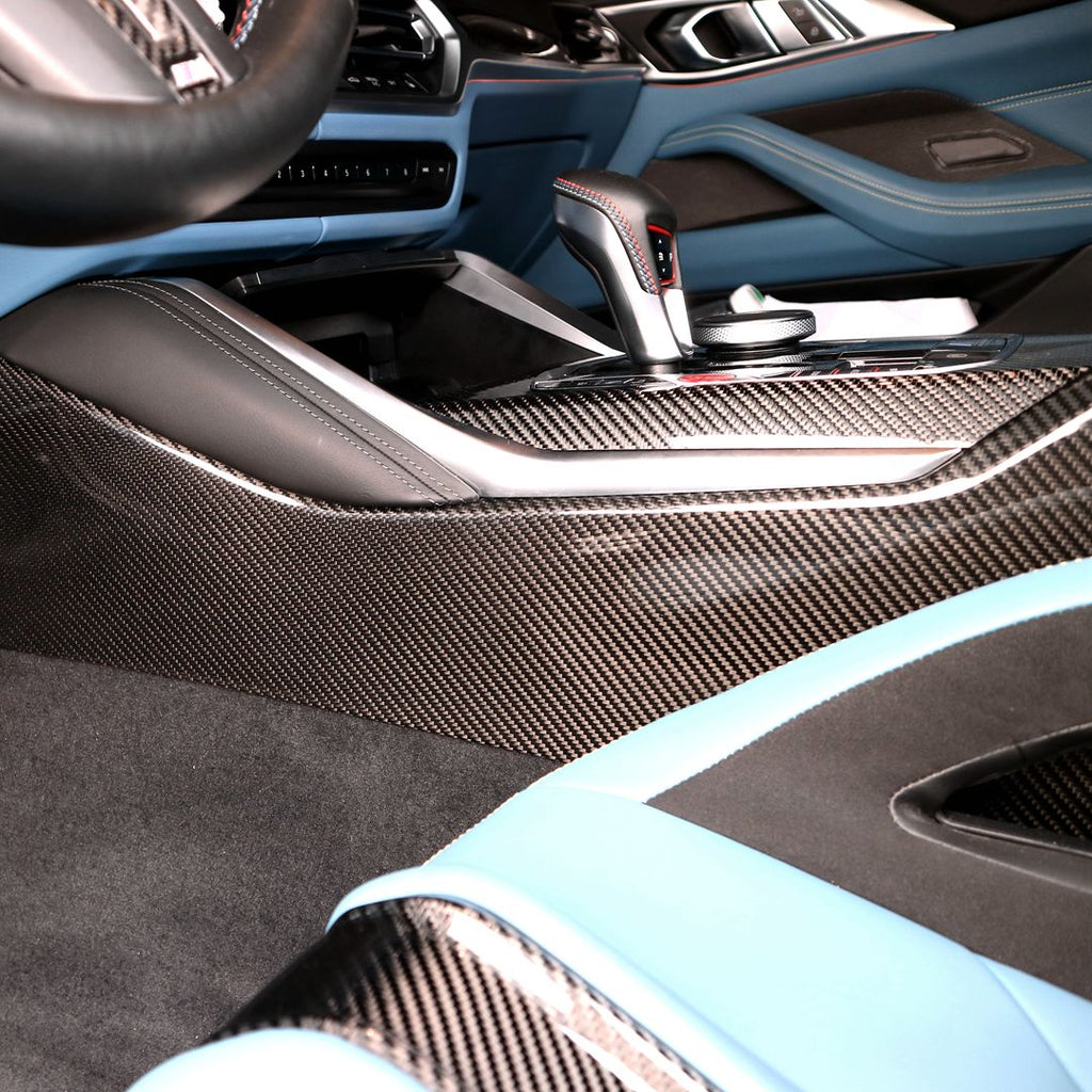 Prepreg Carbon Fiber Center Console Side Panel Set for BMW G8X M3 M4 ...