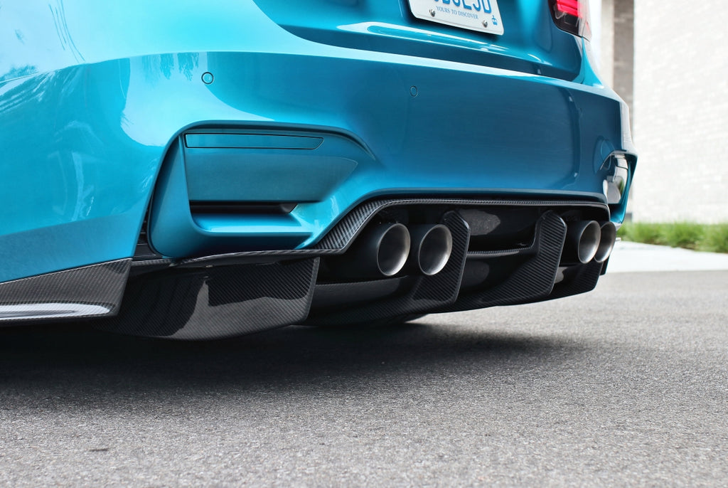PSM Style Rear Diffuser | Prepreg 4 Piece with Undertray for BMW F8X M ...